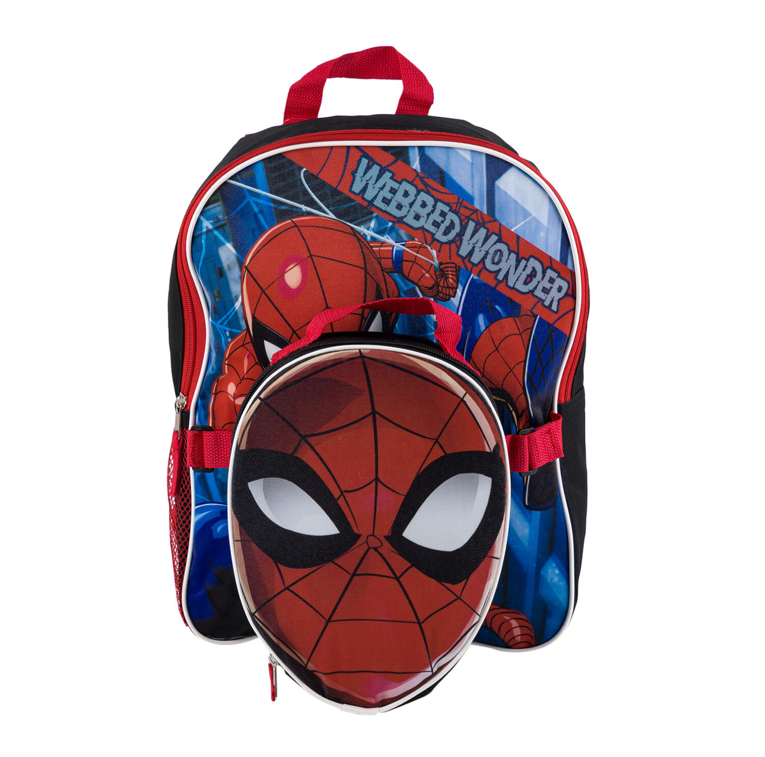 Marvel Spider-Man Backpack And Detachable Lunchbox - 15" - Webbed Wond ...