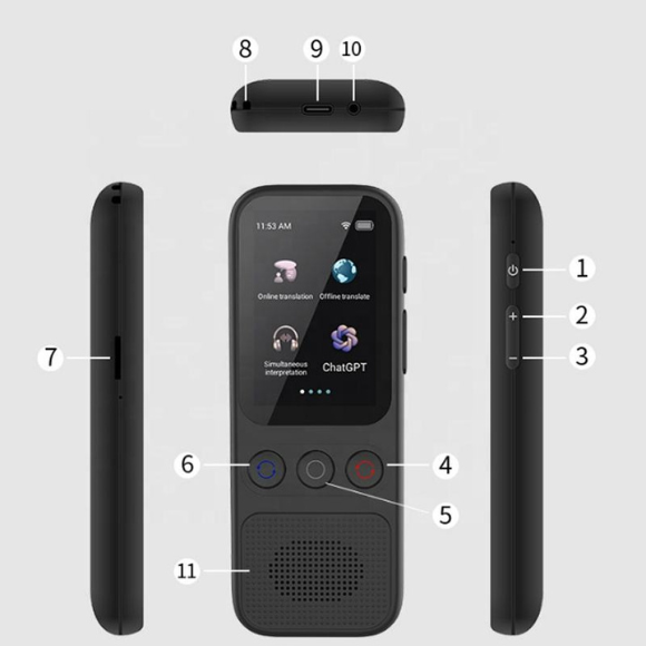 Language Translator Device, 138 Languages Supported, Instant Offline L ...